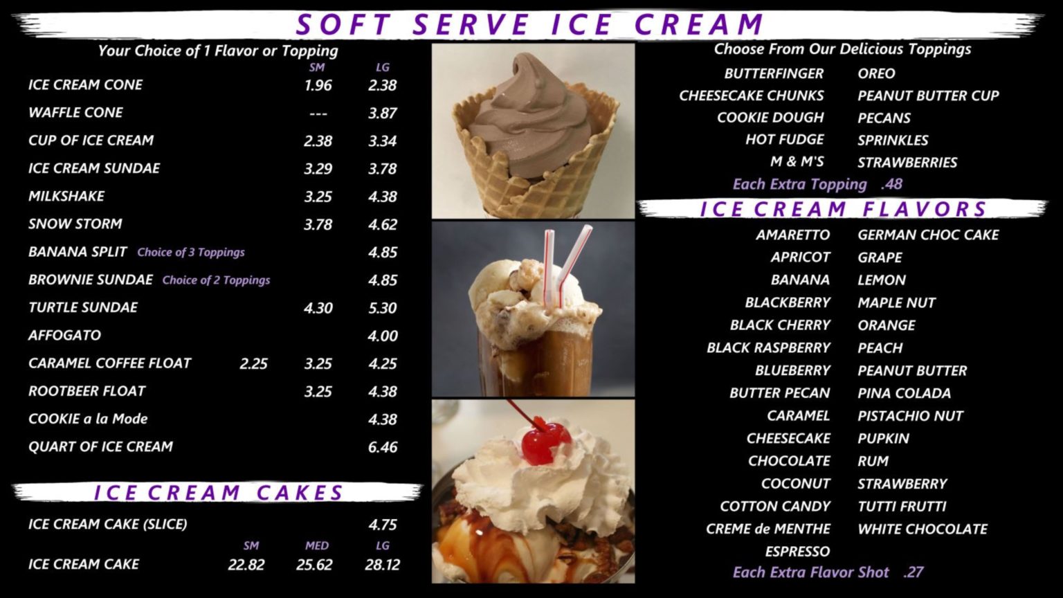 Ice Cream Digital Menuboard - KiwiEZ
